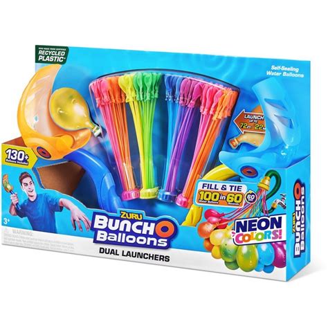 Zuru Bunch O Balloons Neon Colors Dual Launchers 4pk 130 Au