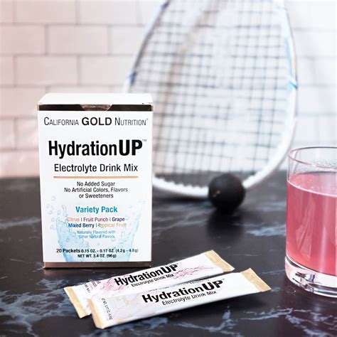 California Gold Nutrition‏ Hydrationup‏ אבקה להכנת משקה אלקטרוליטים