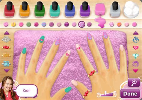 Hannah Montana Mileys Malibu Manicure Play Online On Flash Museum 🕹️