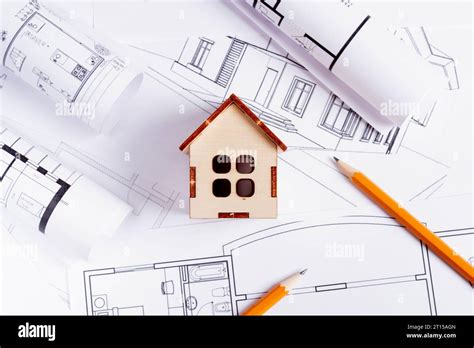 Home Construction Construction Scheme Work Plan With Dimensions And