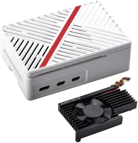 GeeekPi Case For Raspberry Pi Raspberry Pi ABS Case With Armor Lite V Active Cooler