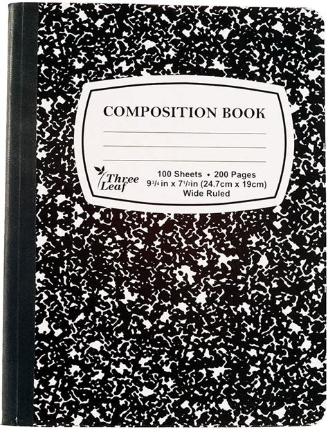 Composition Notebook 9 34 X 7 12 Wide Ruled 100 Sheet 200 Pages