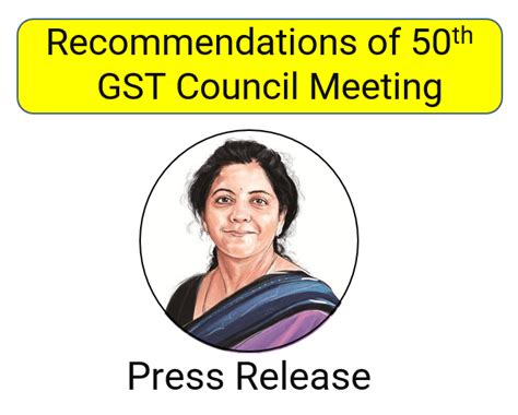 Recommendations Of 50th Gst Council Meeting