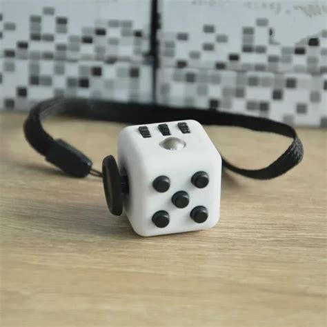 12pcs Lot 2 2cm Mini Fidget Cube Vinyl Desk Toy Keychain Squeeze Fun