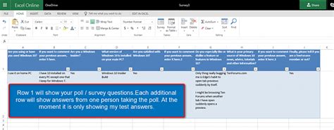 OneDrive Create An Online Excel Survey With Free Office Online Tutorials