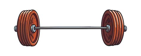 Premium Vector Cartoon Barbell Isolated On A White Background Vector