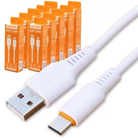 Kit Cabos Celular Usb Tipo C Turbo Rápido Atacado Revenda MercadoLivre
