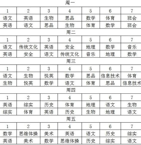 初一课程表 高三课程表 网络课程表 第4页 大山谷图库