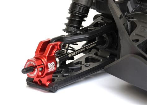 Rear Cvd Driveshaft Set With Red Aluminium Hexs Arrma Typhon Or