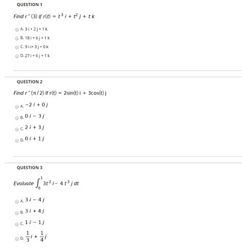 Solved QUESTION 1 Find R 3 If R T T3i Tj Tk A 3i Chegg Com