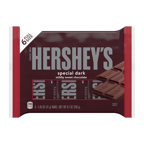 Hersheys Milk Chocolate Candy Bars 93 Oz 6 Pack