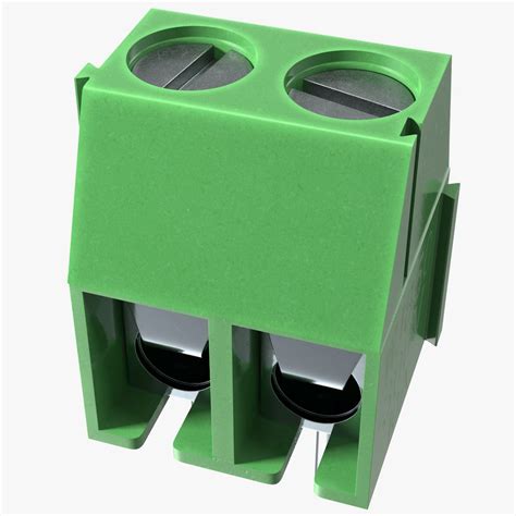 Screw Terminal Block 3d Model 24 3ds Blend C4d Fbx Max Ma Lxo