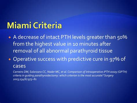 Ppt Focused Parathyroidectomy Pre Operative Localization And