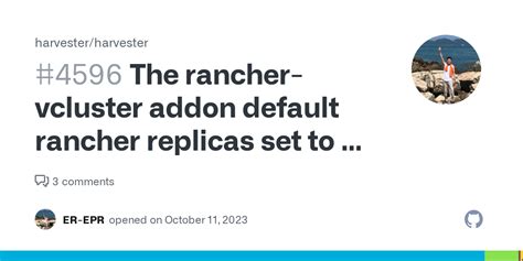 The Rancher Vcluster Addon Default Rancher Replicas Set To 1 Why