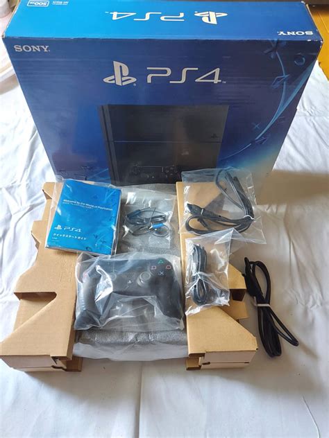 【やや傷や汚れあり】sony Playstation4 Ps4本体 500gb Cuh 1200a B01 ジェット・ブラック 現状品の落札