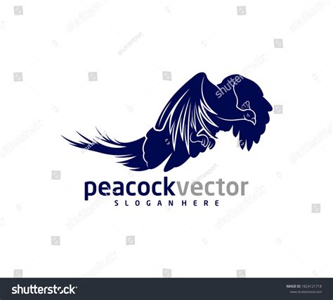 Peacock Logo Design Vector Template Peacock Stock Vector Royalty Free