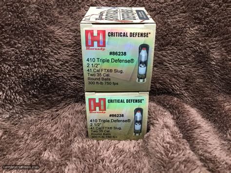 Hornady 410 Triple Defense 2 5” Ammo For Sale