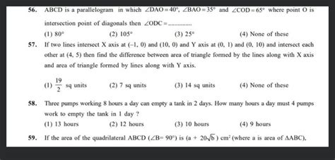 if two lines intersect x axis at −1 0 and 10 0 and y axis at 0 1 an