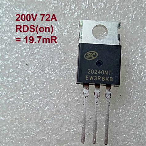 SVT20240NT 200V 72A N-Channel Mosfet ยี่ห้อ Silan งาน UPS อินเวอร์เตอร์ ...