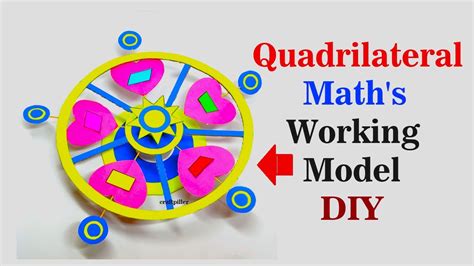 Quadrilateral Working Model Maths Project For Exhibition Diy