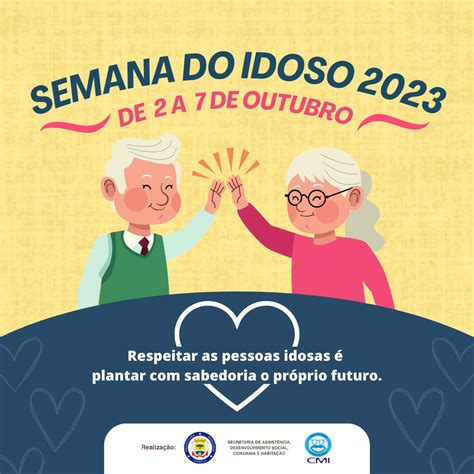 Semana da Pessoa Idosa 2023 tem programação definida Portal da Folha
