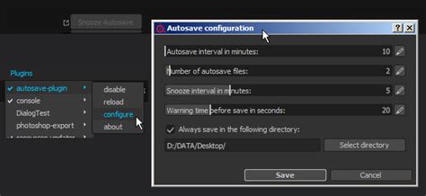 Autosave Substance 3D Painter