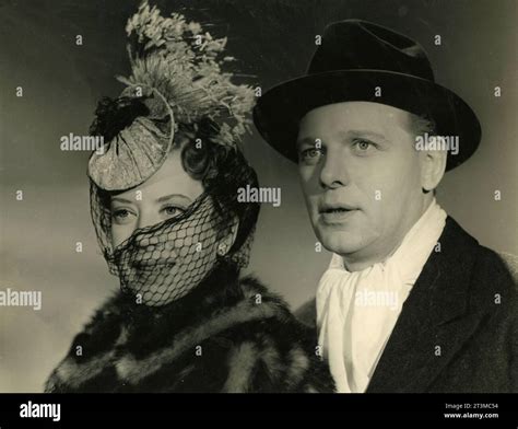 Danish Actress Berthe Qvistgaard And Actor Gunnar Lauring In The Movie Et Skud For Midnat