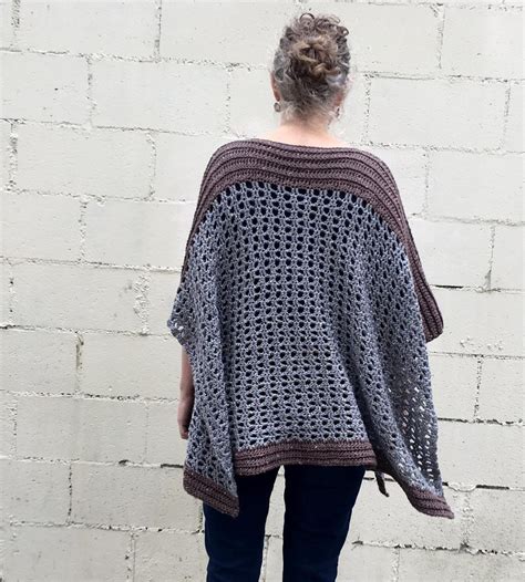 Crochet Poncho Pattern Easy Peasy Two Rectangle Poncho Crochet Pattern