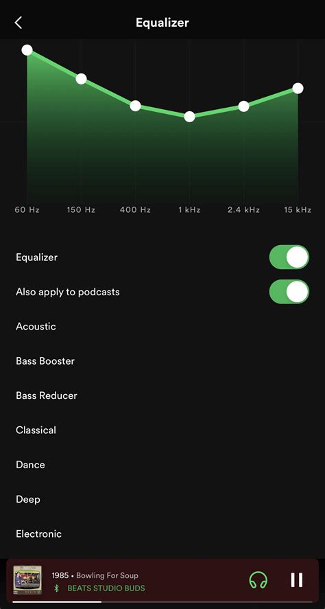 How Do Yall Have Your Equalizer Set Up R Truespotify