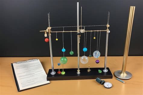 Premium Photo Illustrate A Physics Lab Setup With Pendulums Magnets