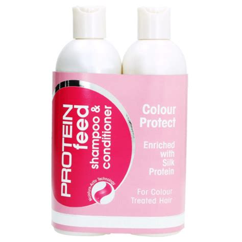 Protein Feed Banded Color Protect Shampoo And Conditioner 800ml Superb Hyper
