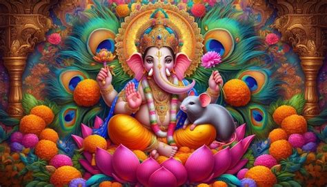 El Señor Ganpati En Ganesh Chaturthi El Dios Ganpati El Dios Ganesh Ji