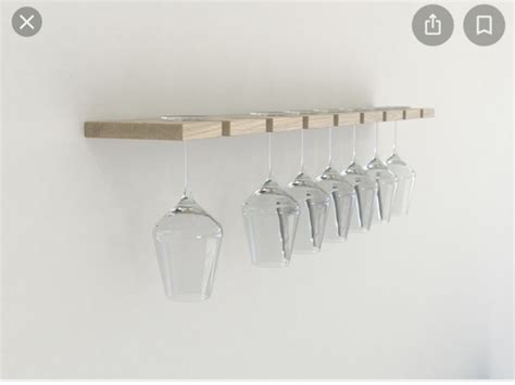 Modern Wine Glass Rack Oak Wine Rack Glass Rack Wine Glass Rack