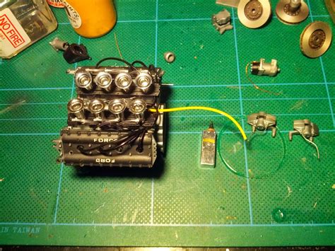 Tamiya 1 12 F1 Lotus 72d Jps Model Build Log Ford Cosworth Dfv Engine