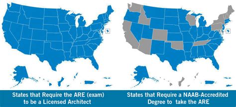 Map Of Naab Accredited Degree Required For License Life Of An Architect