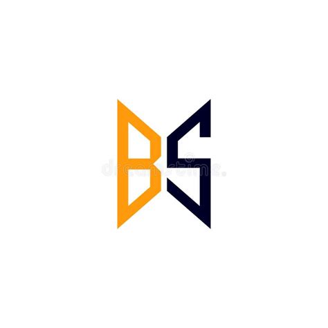 BS Letter Logo Creative Design With Vector Graphic Stock Vector