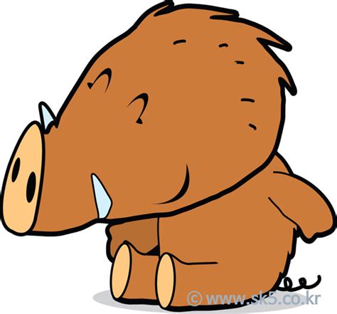 멧돼지 캐릭터 이미지 사용조건이 까다롭지 않은