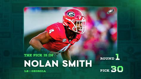 Eagles Select Lb Nolan Smith With The 30th Overall Pick