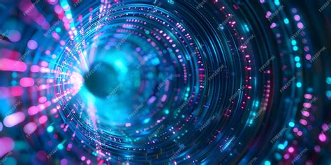 Cuttingedge Ai Using Quantum Computing In Digital Data Tunnel Concept Quantum Computing Ai