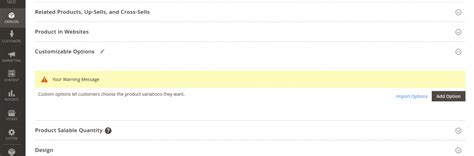 Show A Warning Message On A Product Tab On The Product Edit Page In