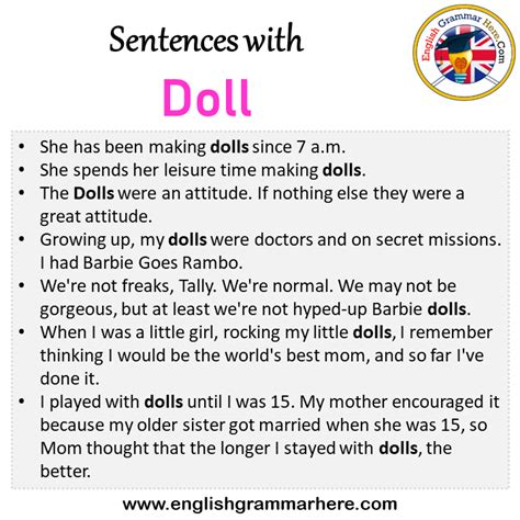 Sentences With Doll Doll In A Sentence In English Sentences For Doll