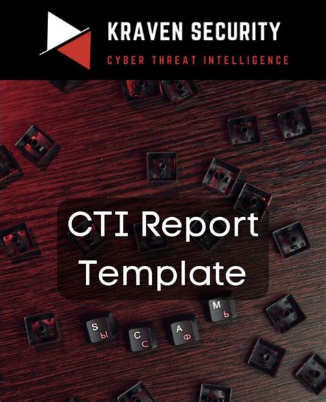 Cyber Threat Intelligence Report Template Free Download Kraven Security