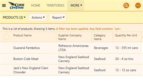 Code On Time Data Controllers Data Fields Search Options