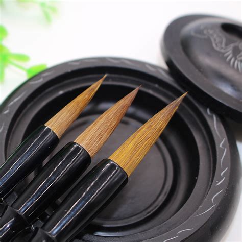 学生大中小楷羊毫兼毫狼毫毛笔初学者书法培训班定制刻字批发包邮 虎窝淘