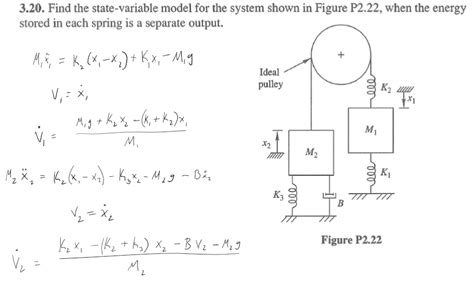 solved 3 20 ﻿find the state variable model for the system