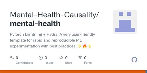 github mental health causality mental health pytorch lightning