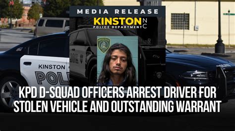 Kpd D Squad Officers Arrest Driver For Stolen Vehicle And Outstanding