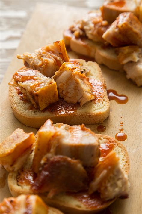 Crispy Grilled Pork Belly With A Bbq Sauce