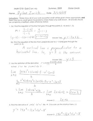 Lab3 Solutions MATH 1210 University Of Utah Studocu