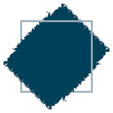 Premium Vector Abstract Frame Grunge Brush Stroke Background